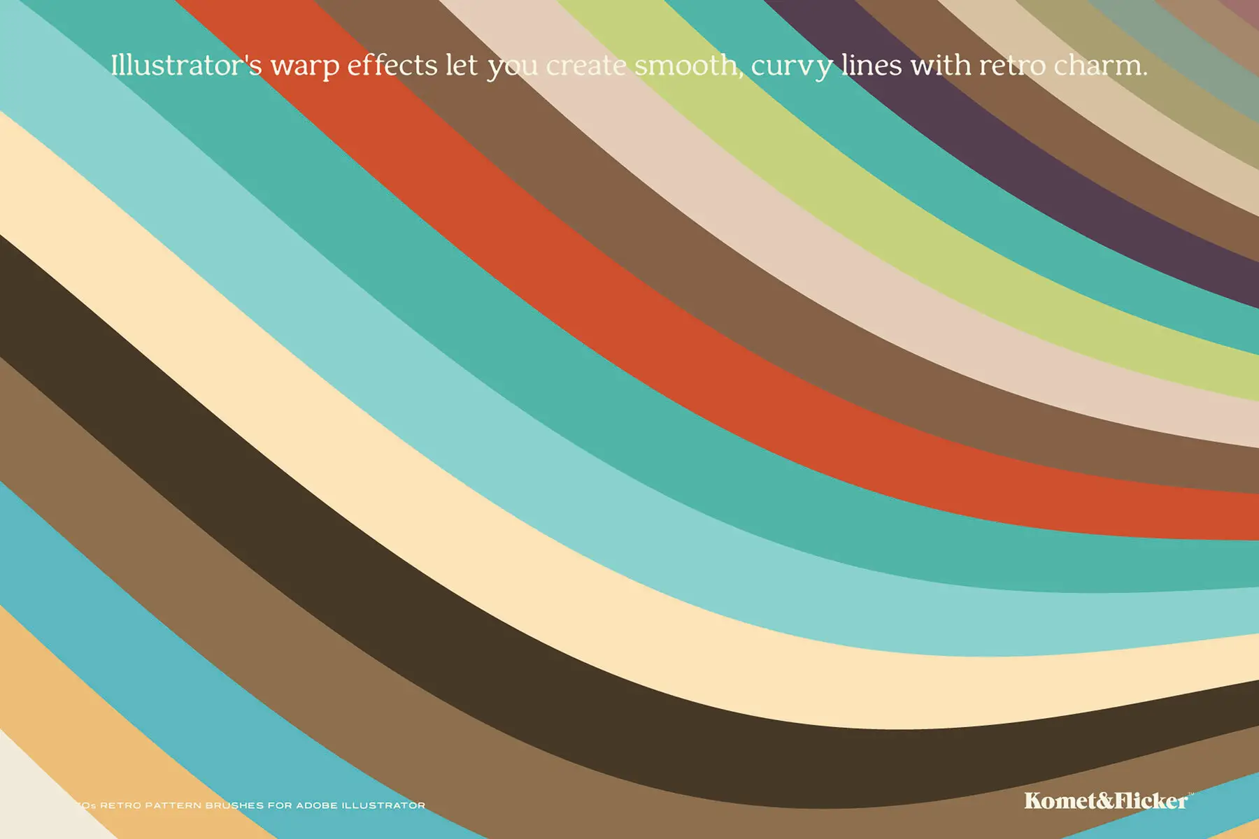 70s Retro Pattern Brushes for Adobe Illustrator - YouWorkForThem