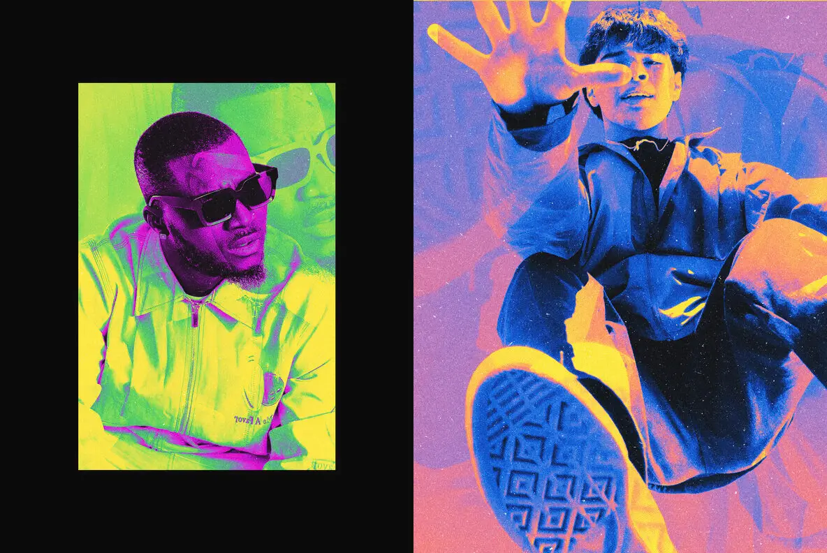 Acid Neon Negative Photo Effect - YouWorkForThem