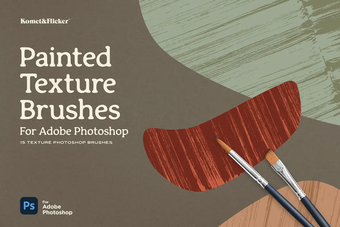 Painted Texture Brushes for Adobe Photoshop Graphics - YouWorkForThem