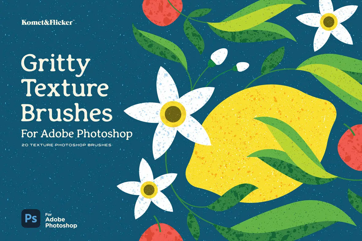 Gritty Texture Brushes for Adobe Photoshop Graphics - YouWorkForThem