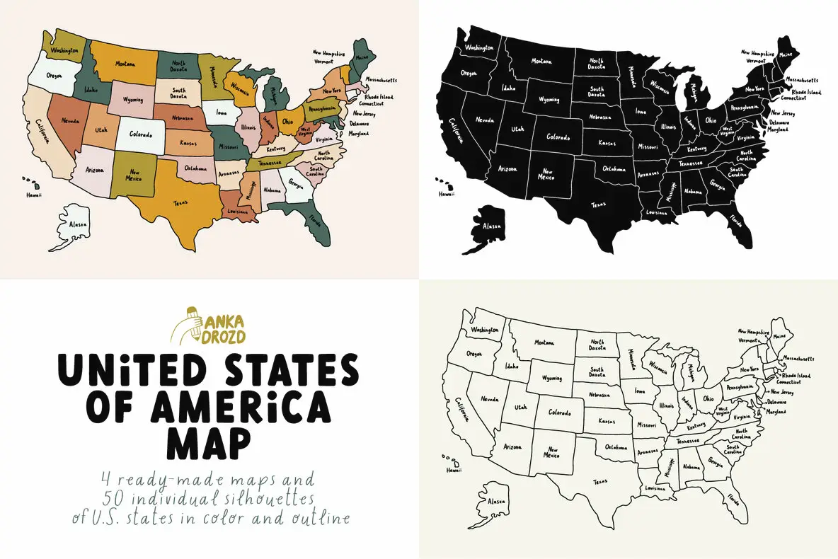 United States of America Map Graphics - YouWorkForThem