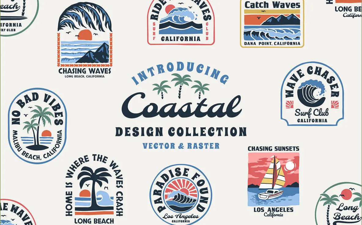 Coastal Design Collection Logos - YouWorkForThem