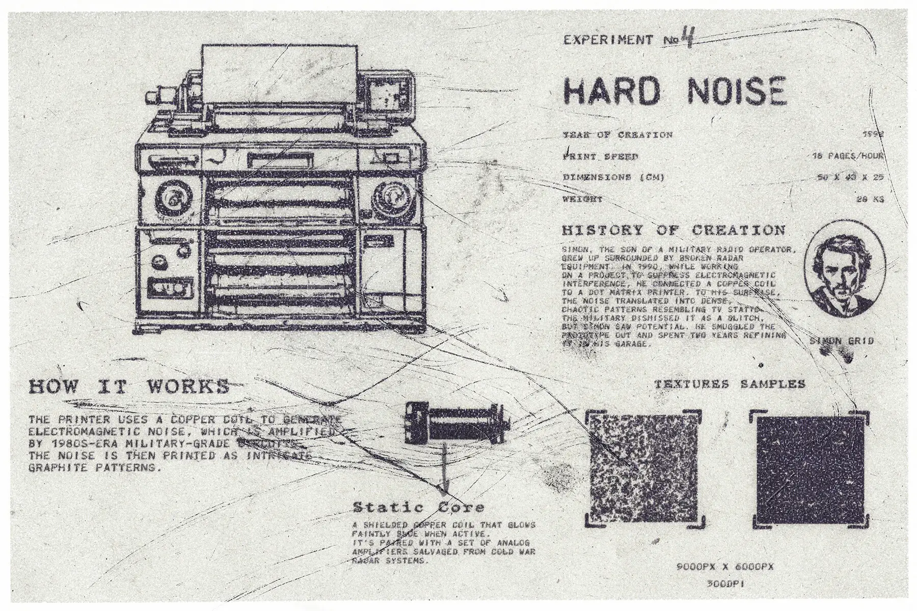 Hard Noise Printer Texture Pack Textures - YouWorkForThem