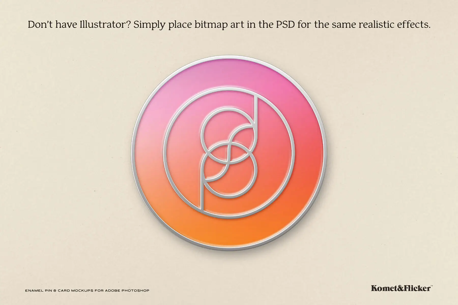 Enamel Pin Mockup for Adobe Photoshop Mockups - YouWorkForThem