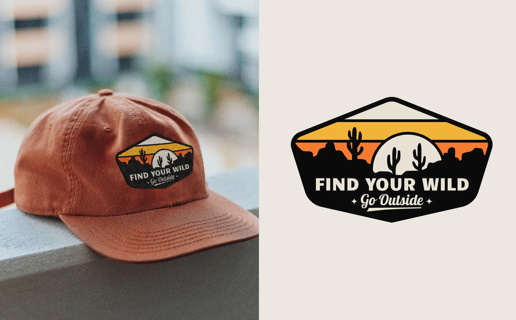 Outdoor Adventure Badges Logos - YouWorkForThem