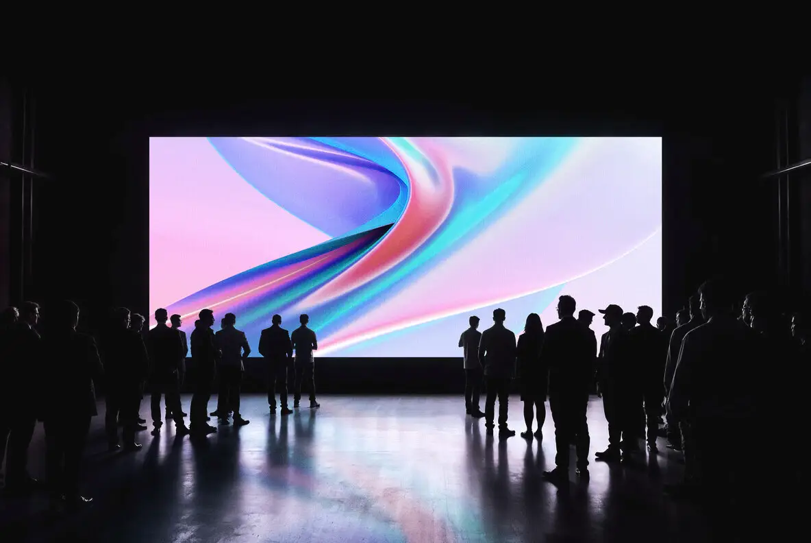 Event Hall Screen Mockup Mockups - YouWorkForThem