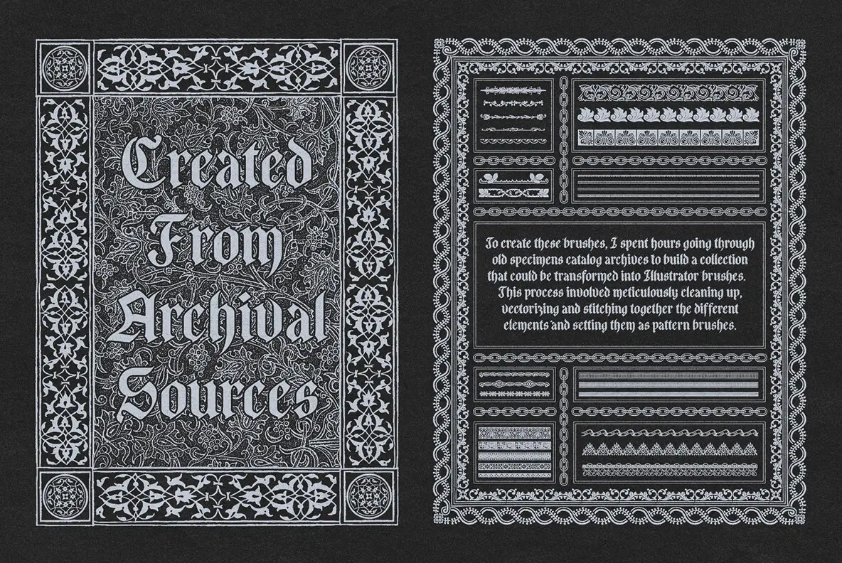 Illustrator Frames Brushes - YouWorkForThem