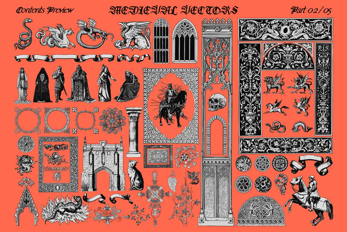 Medieval Vectors Illustrations - YouWorkForThem