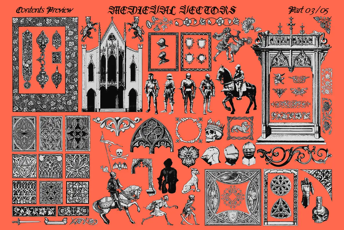 Medieval Vectors Graphics - YouWorkForThem