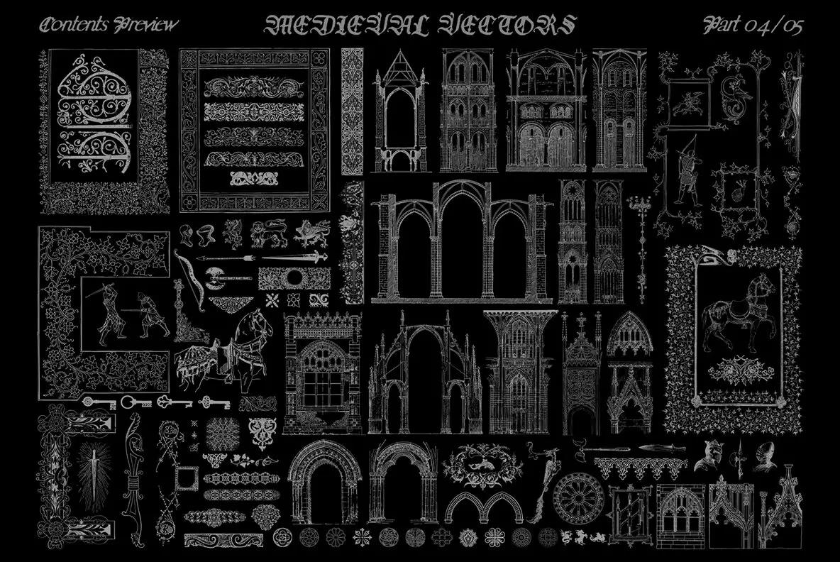 Medieval Vectors Graphics - YouWorkForThem
