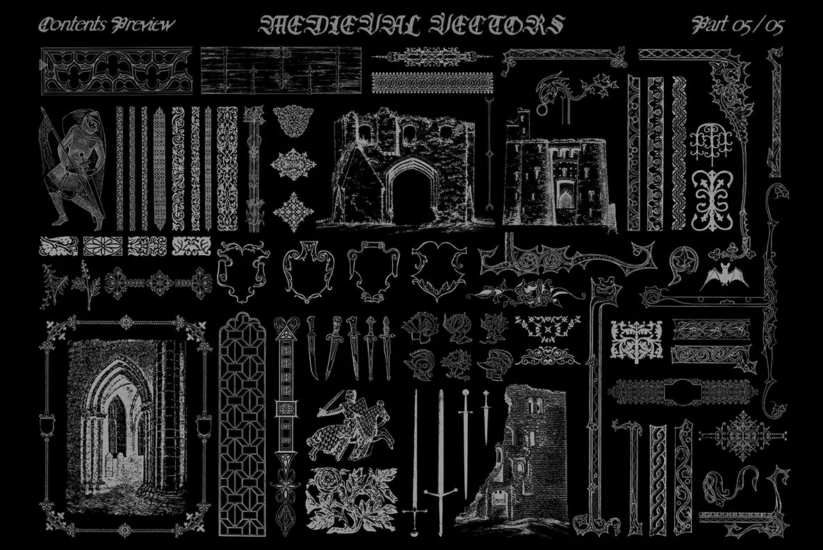 Medieval Vectors Illustrations - YouWorkForThem