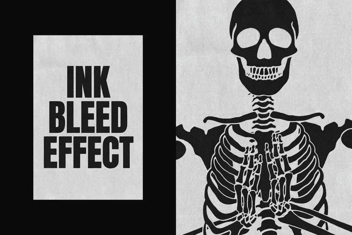 Ink Bleed Text and Logo Effect - YouWorkForThem