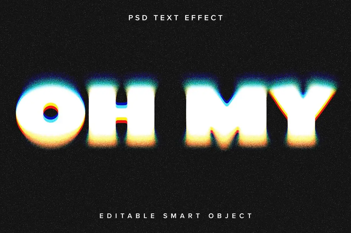 Dissolving Text Effect Mockup - YouWorkForThem