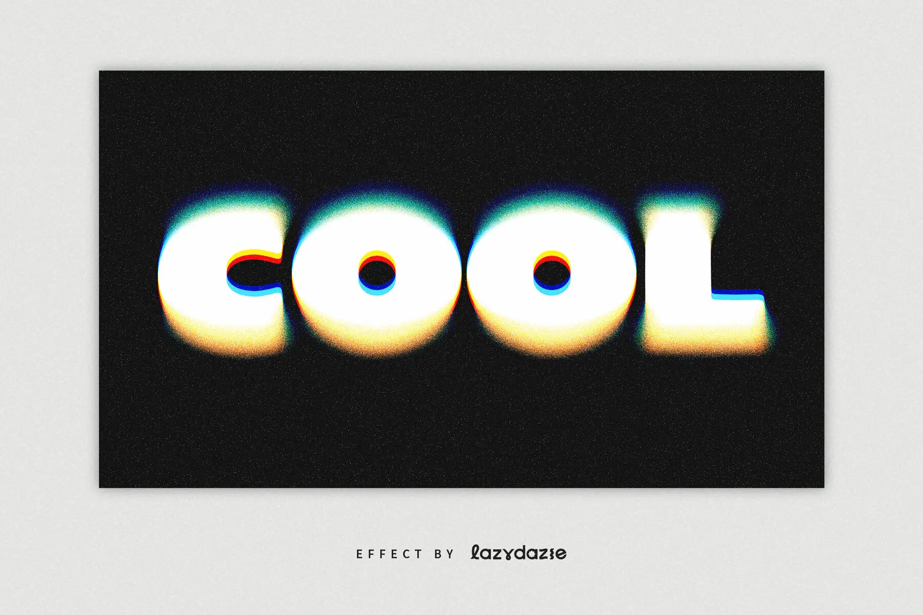 Dissolving Text Effect Mockup - YouWorkForThem