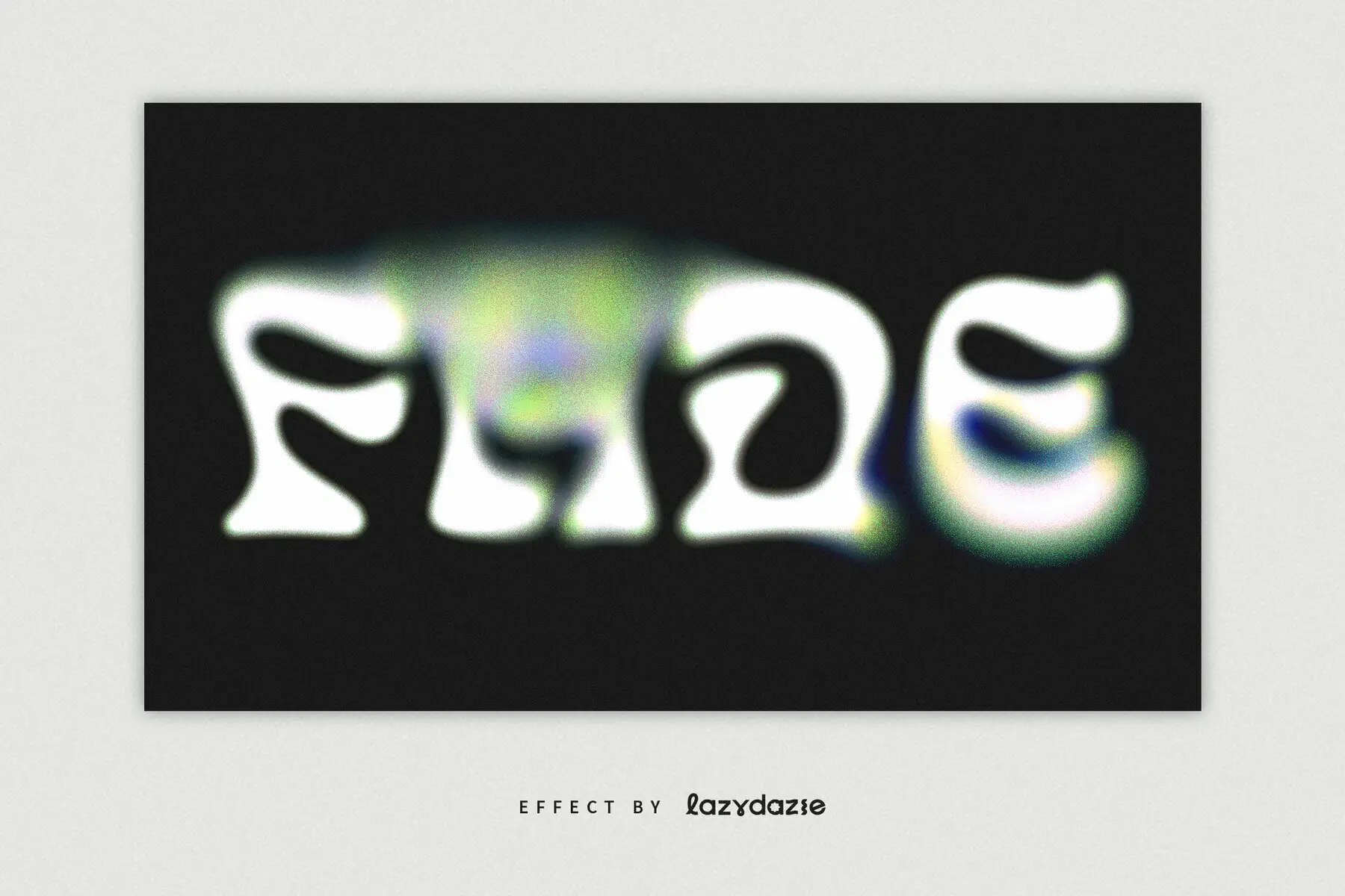 Colourful Dissolving Text Effect Mockup - YouWorkForThem