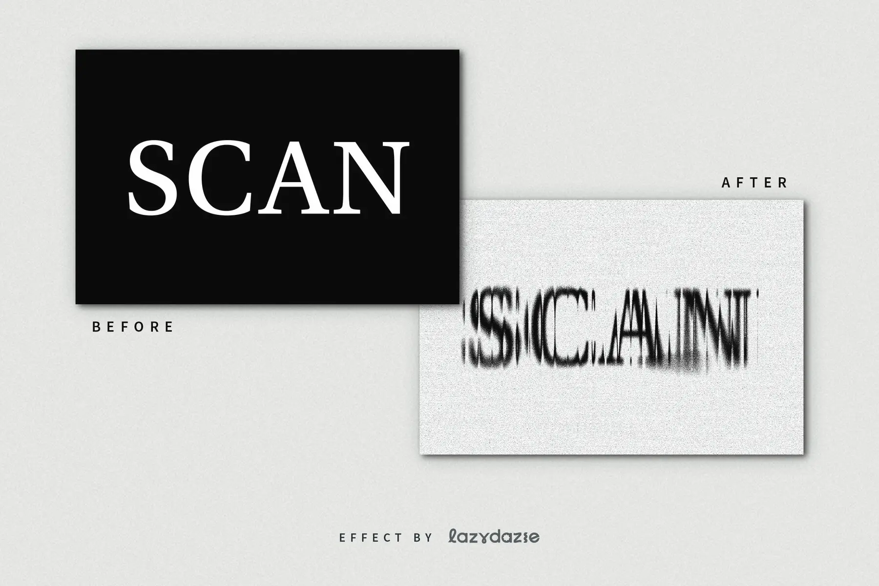 Dissolving Text Effect Mockup - YouWorkForThem