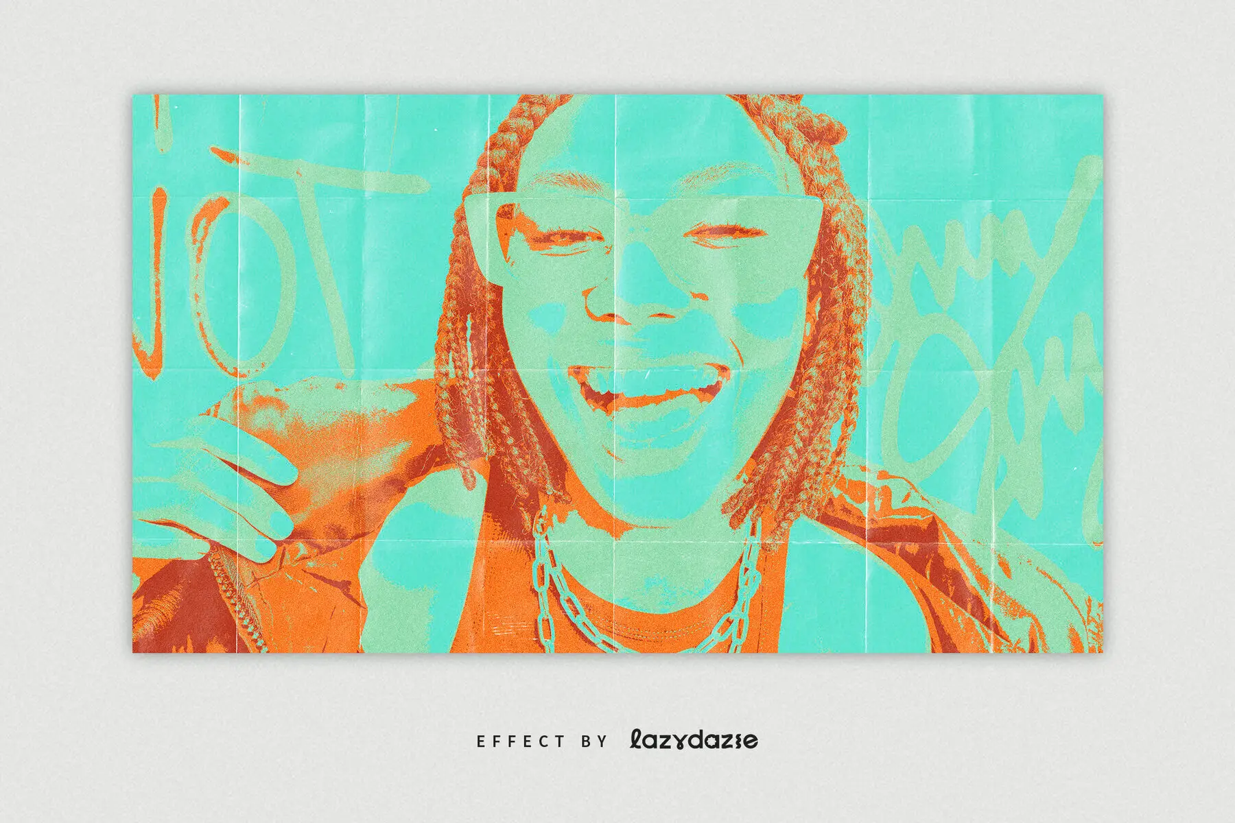 Art Pop Image Effect Mockup - YouWorkForThem