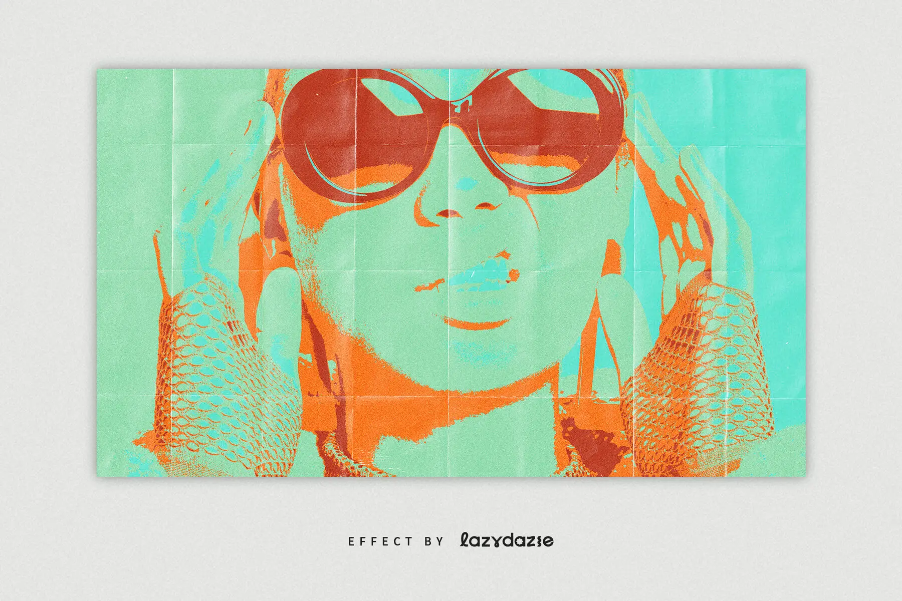 Art Pop Image Effect Mockup - YouWorkForThem