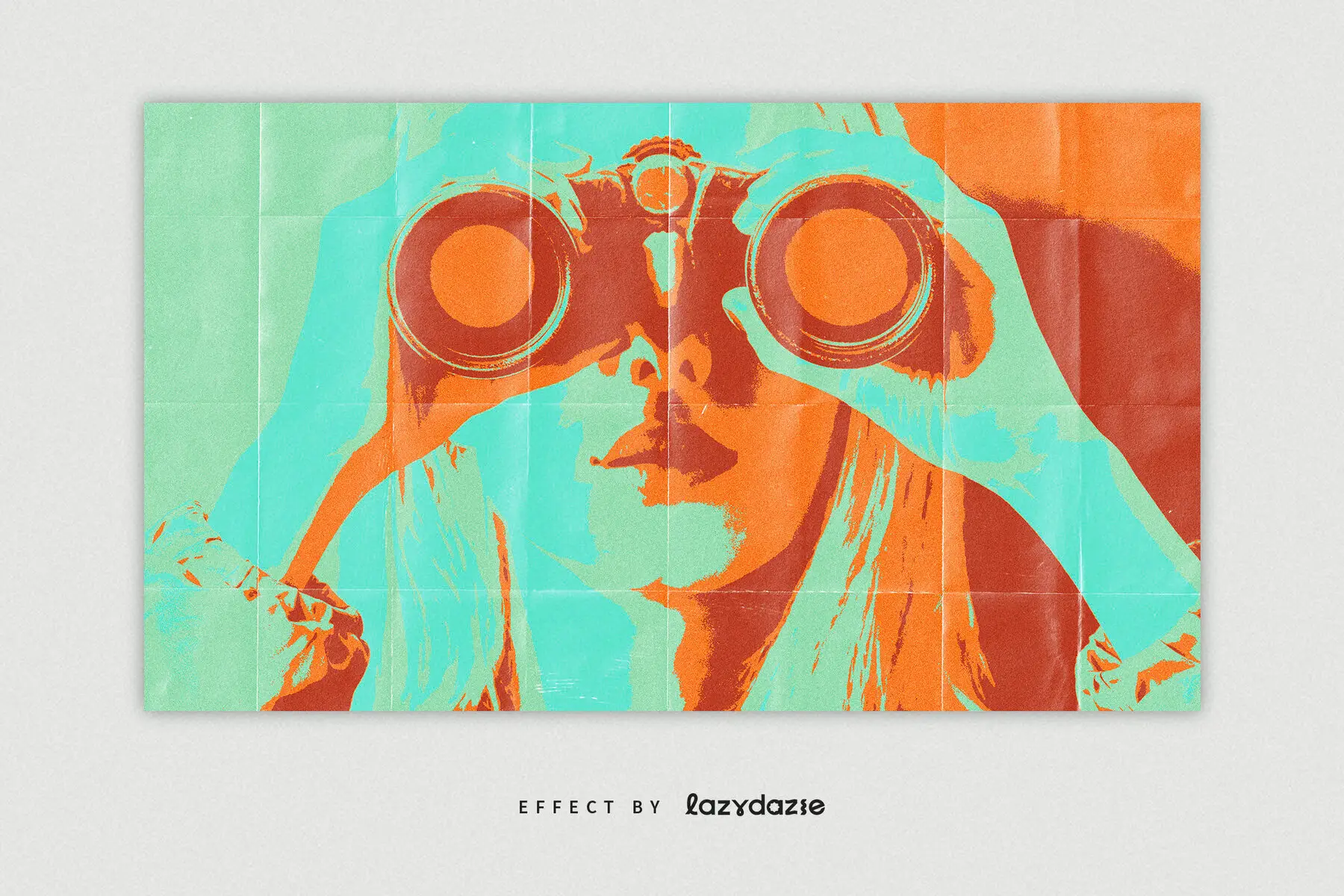 Art Pop Image Effect Mockup - YouWorkForThem
