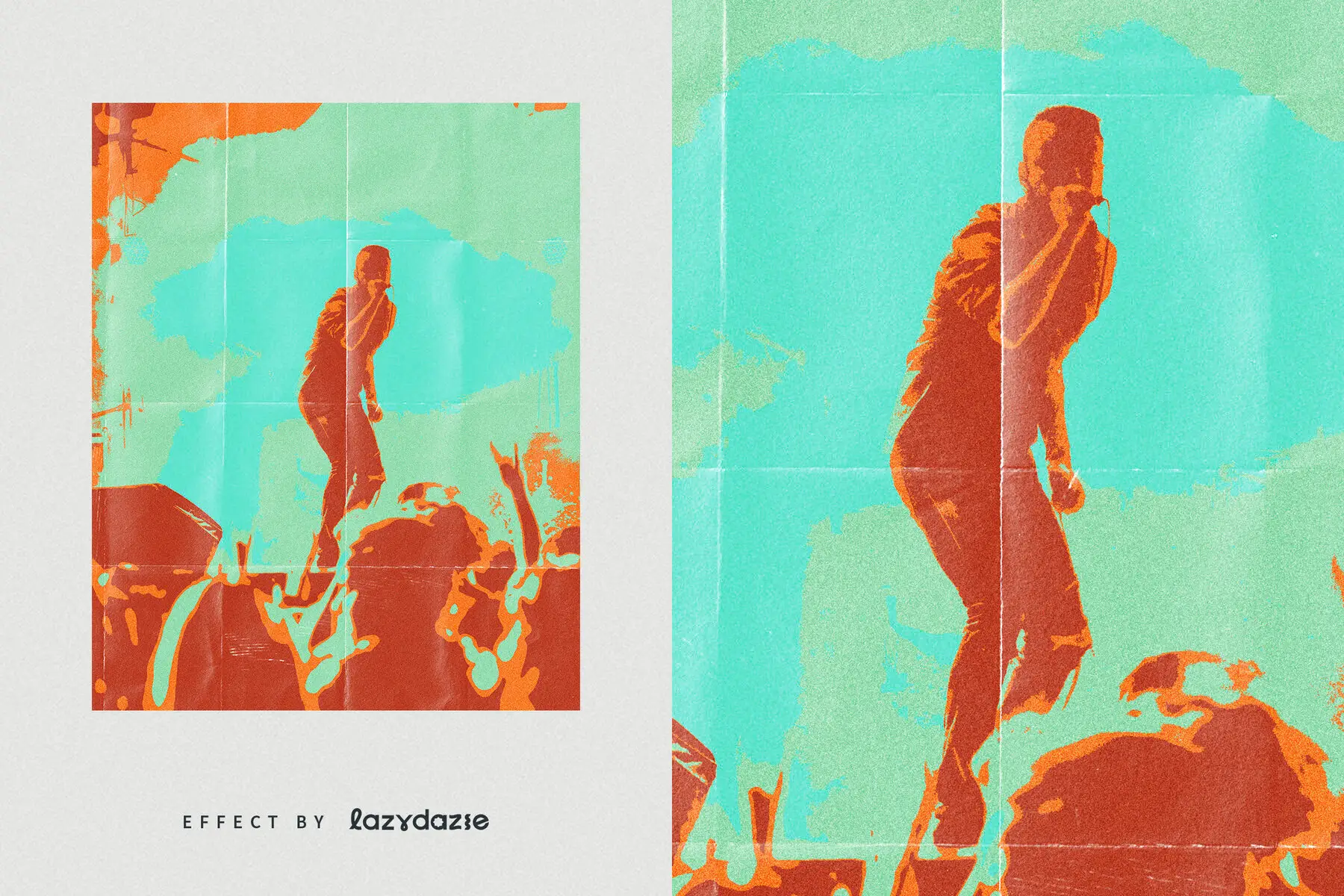 Art Pop Image Effect Mockup - YouWorkForThem