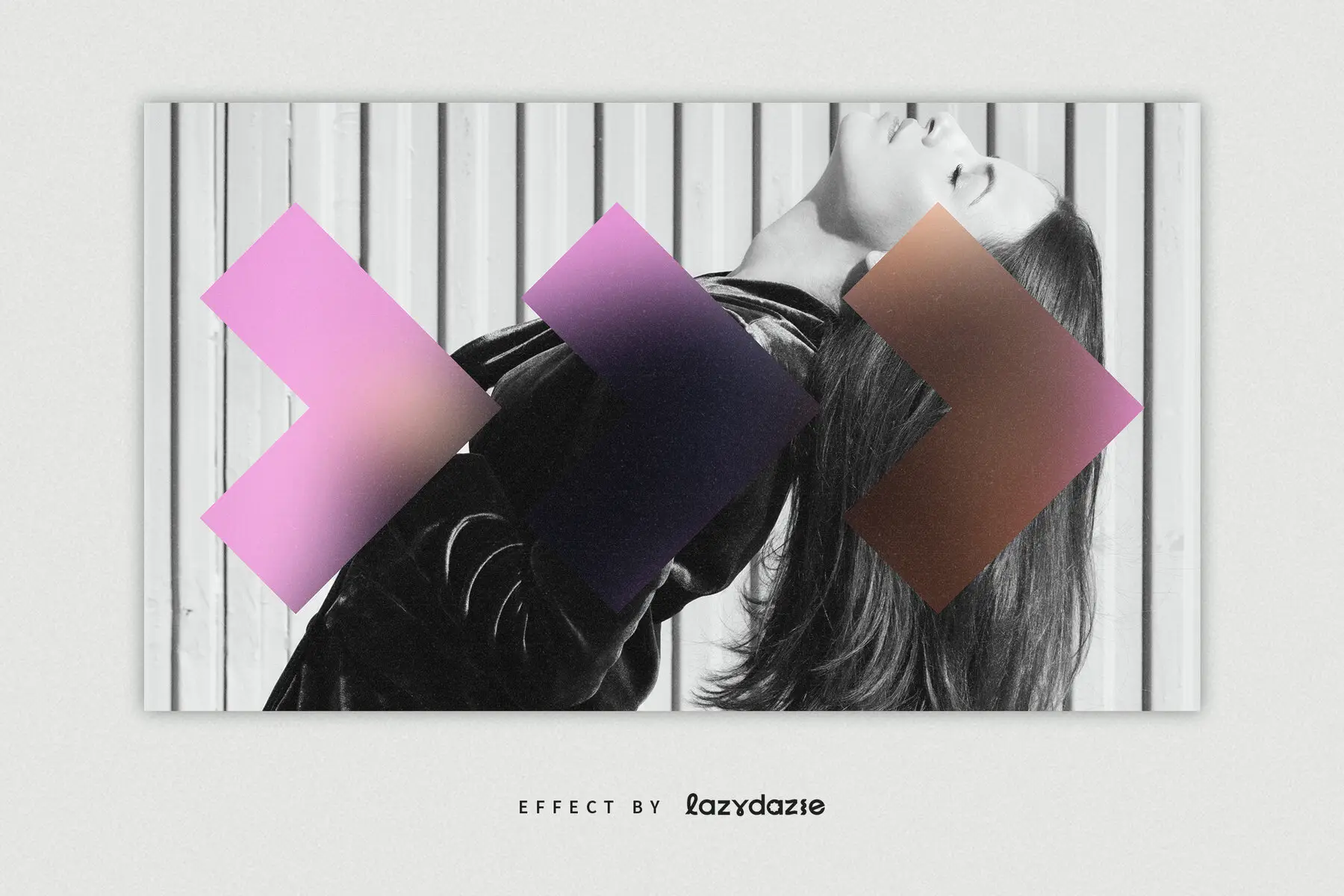 Blur Distortion Image Effect Mockup - YouWorkForThem