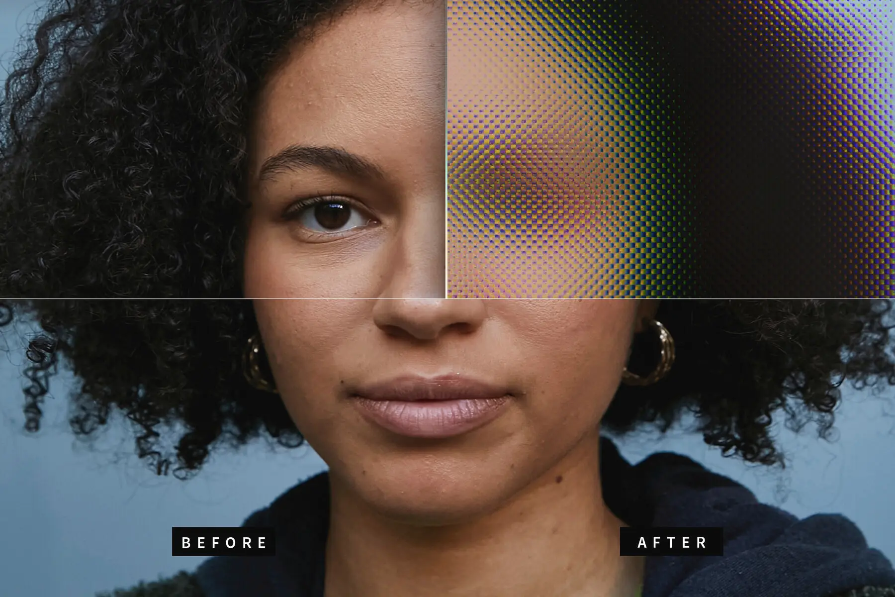 Glass Distortion Image Effect Mockup - YouWorkForThem