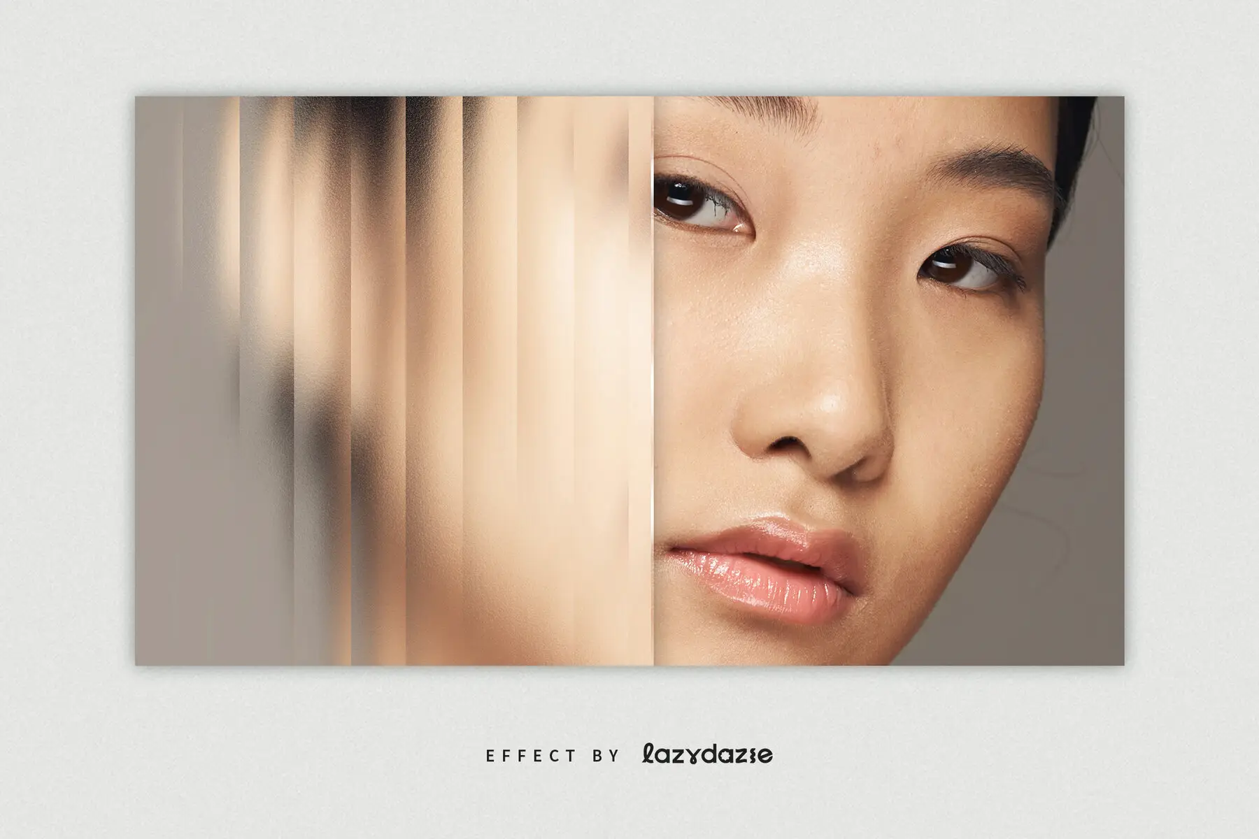 Reeded Glass Texture Image Effect Mockup - YouWorkForThem