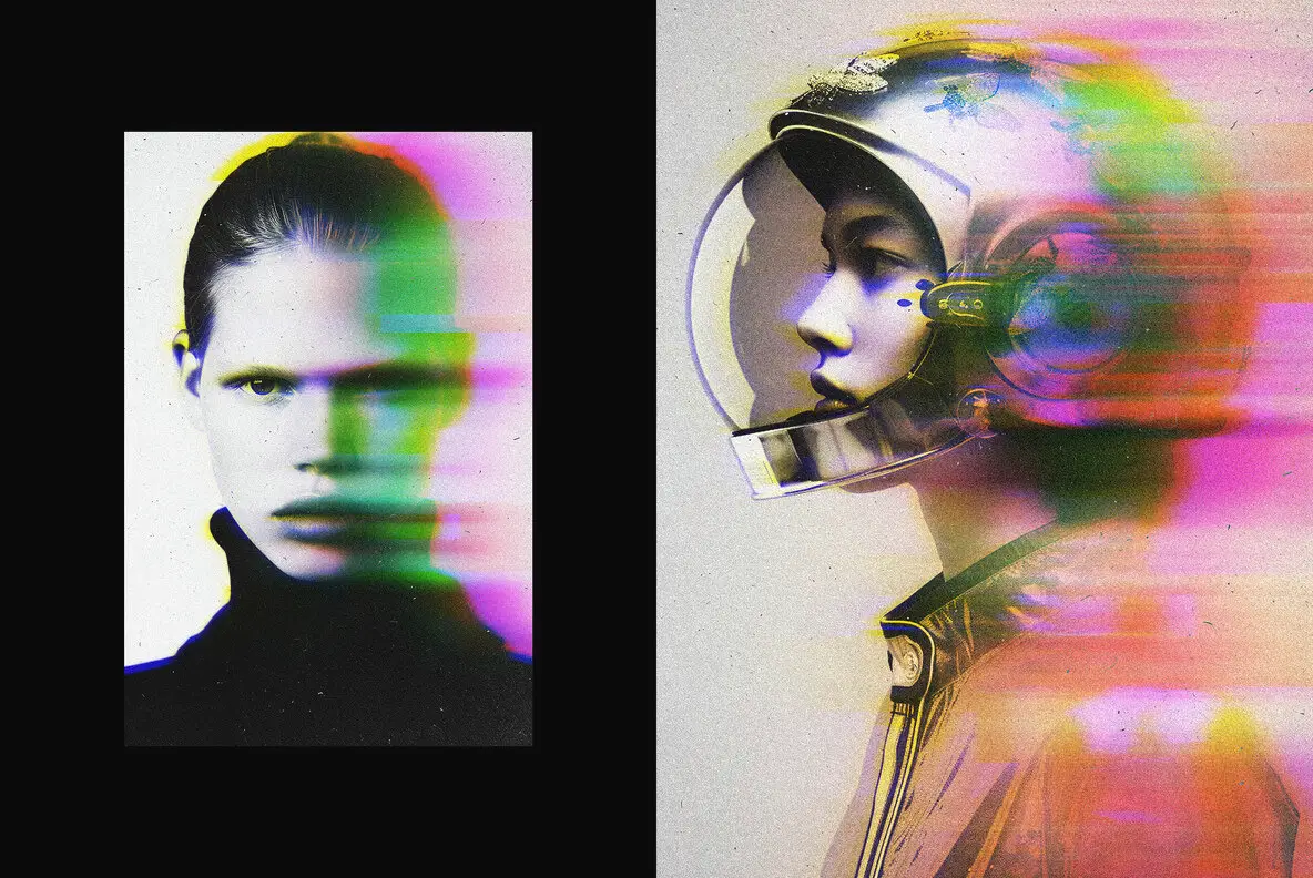 Blur Glitch Photo Effect - YouWorkForThem