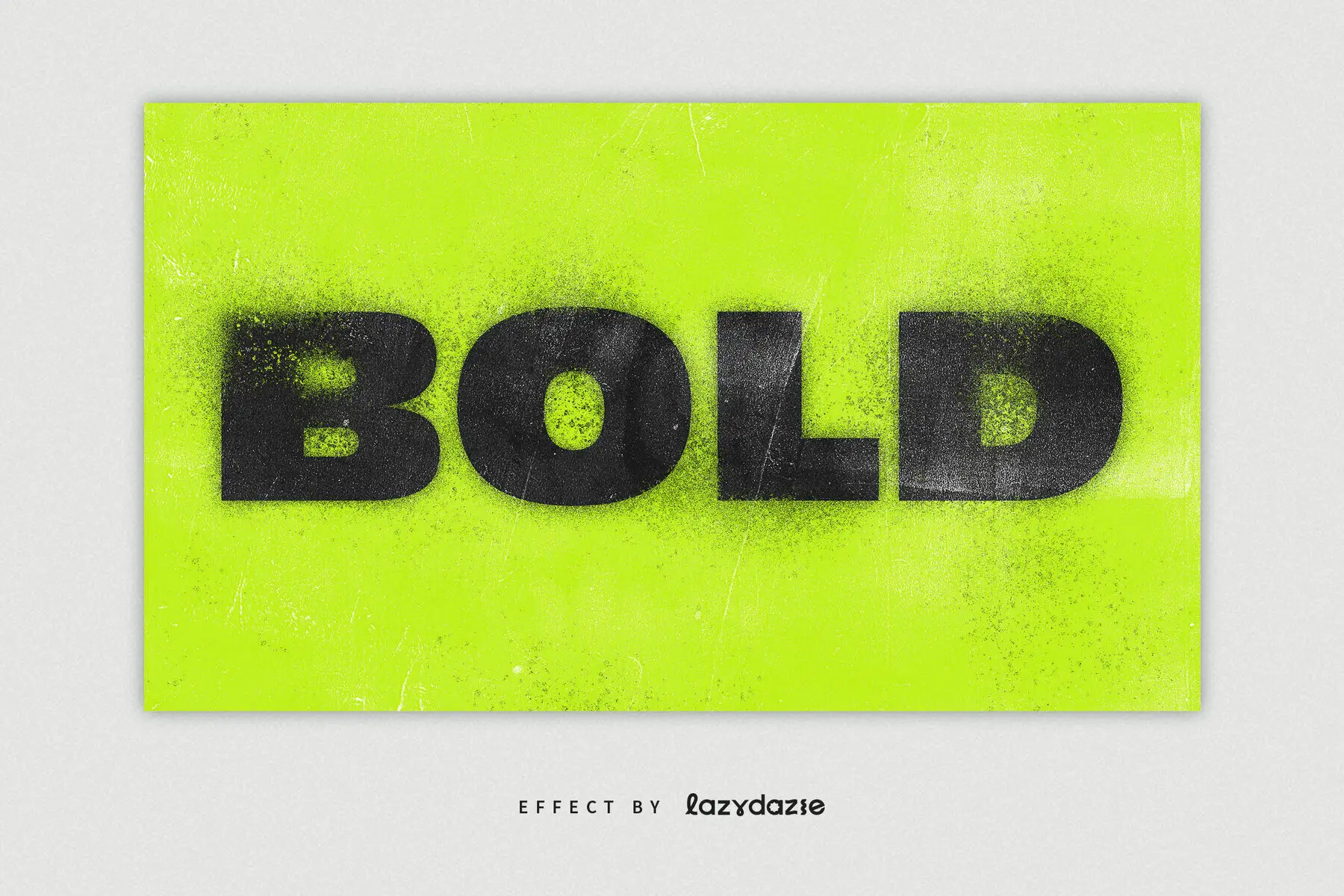 Distressed Text Effect Mockup - YouWorkForThem