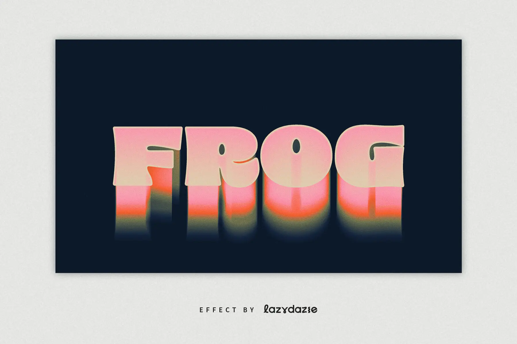 Warped Text Effect Mockup - YouWorkForThem