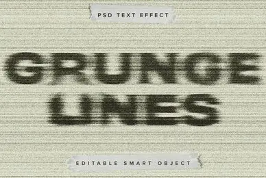 Dirty Scan Text Effect Mockup - YouWorkForThem