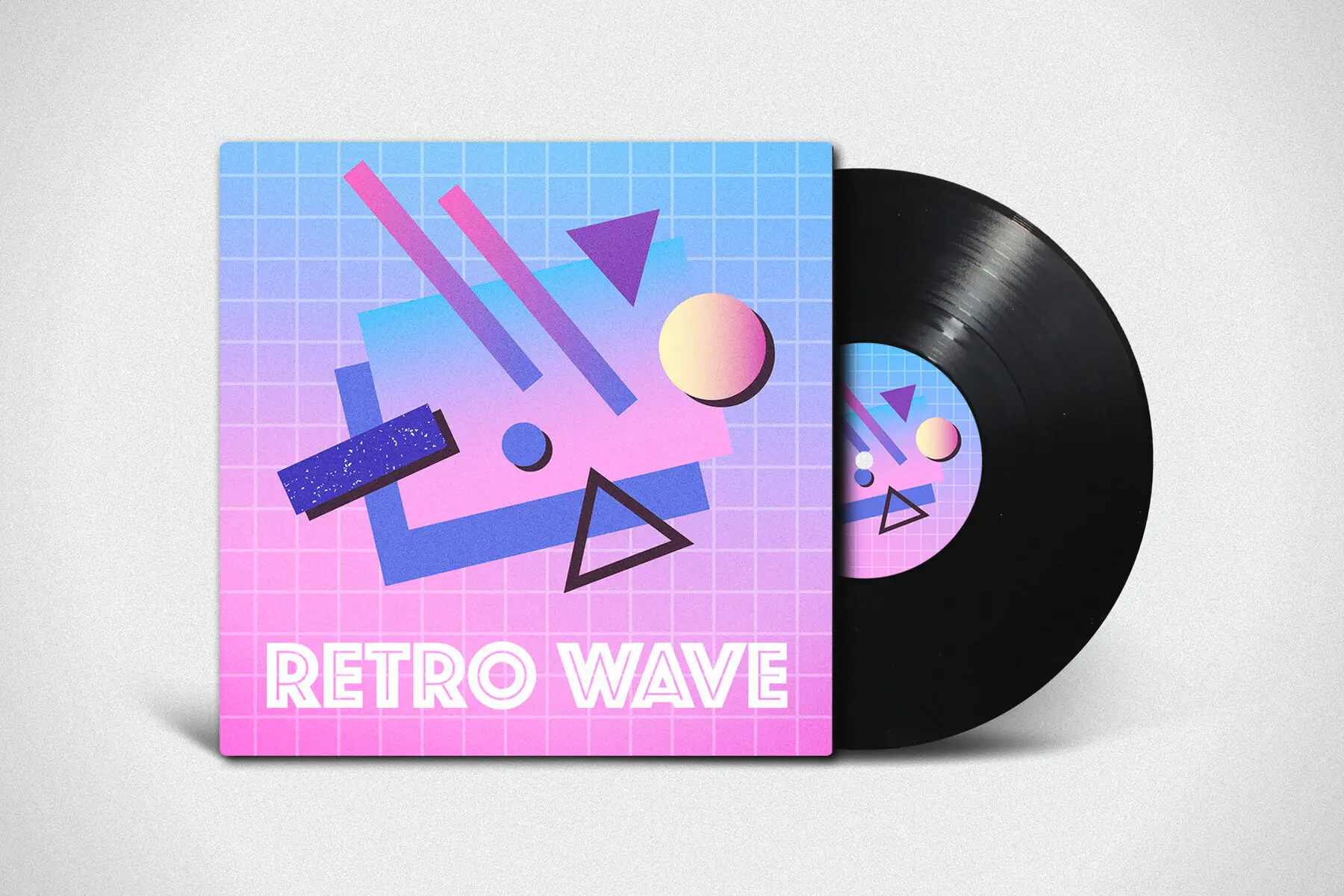 80s Retro Geometry Shapes and Gradients Graphics - YouWorkForThem