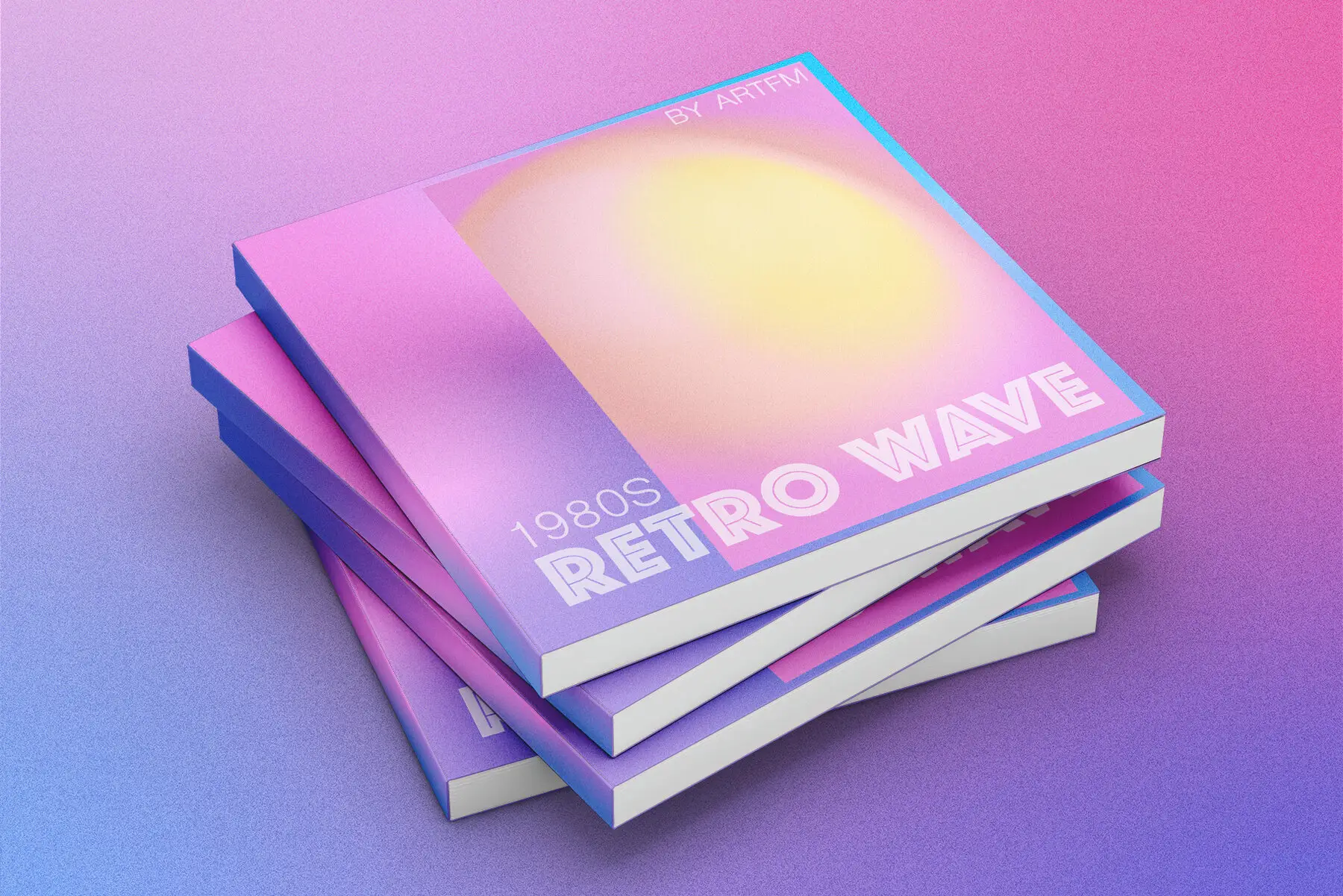 80s Retro Geometry Shapes and Gradients Gradients - YouWorkForThem