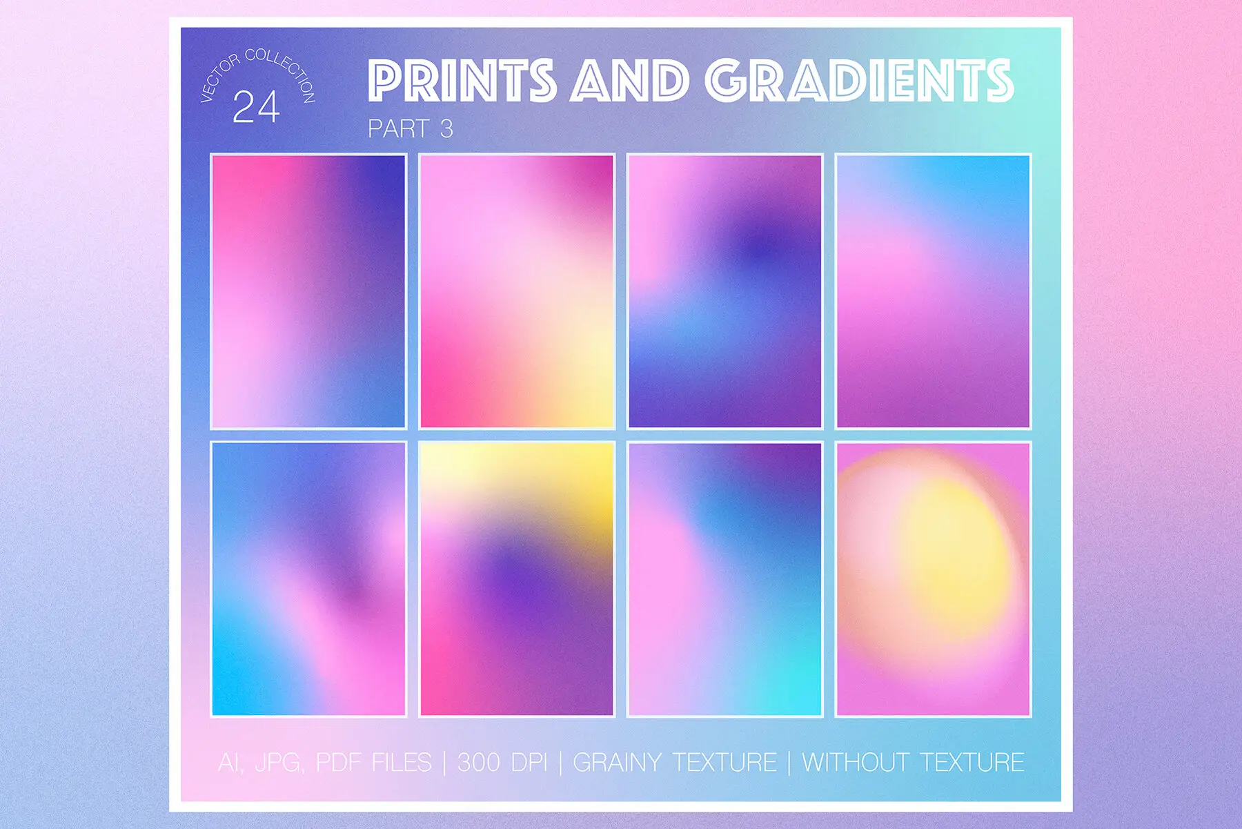 80s Retro Geometry Shapes and Gradients Gradients - YouWorkForThem