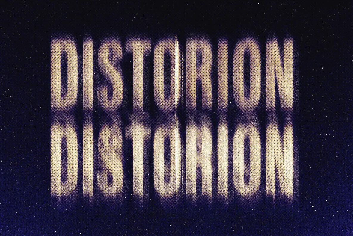 Distortion Halftone Text and Graphic Effect - YouWorkForThem