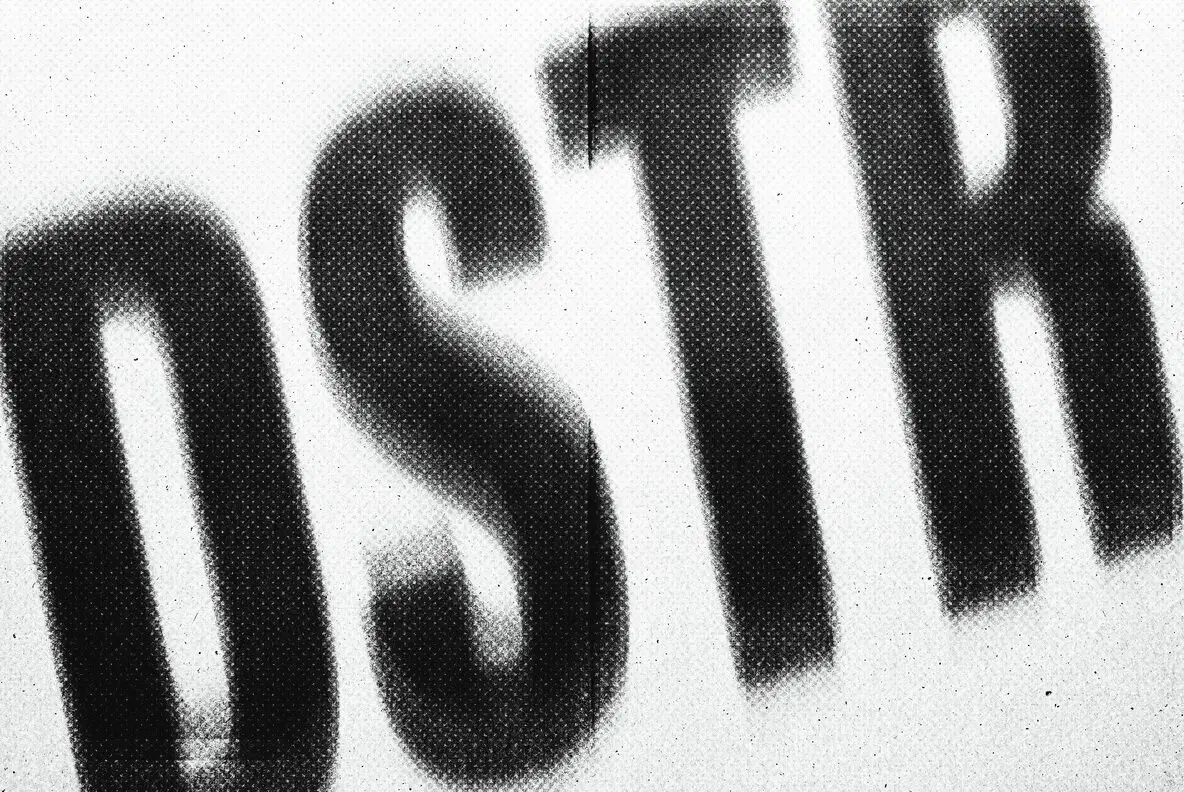 Distortion Halftone Text and Graphic Effect - YouWorkForThem