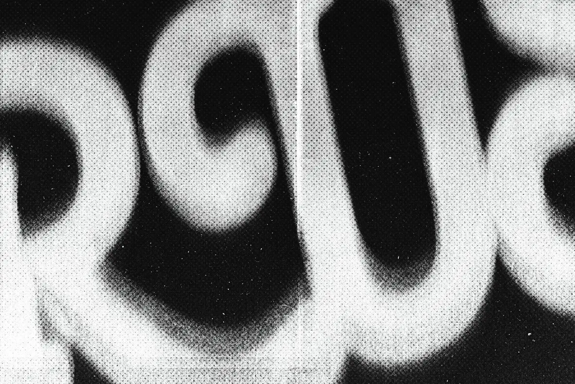 Distortion Halftone Text and Graphic Effect - YouWorkForThem