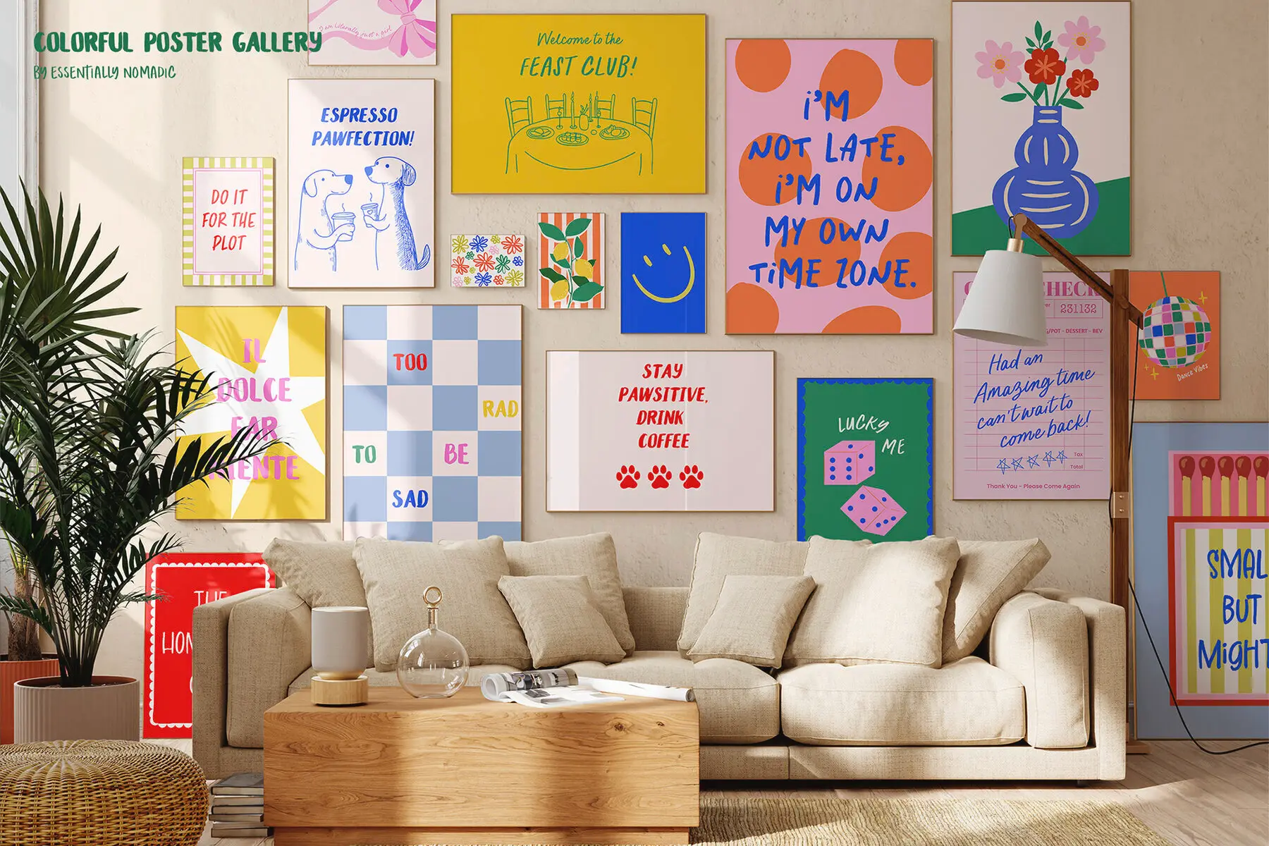 Colorful Posters Funky Witty Quotes Gallery Art Print Illustrations ...