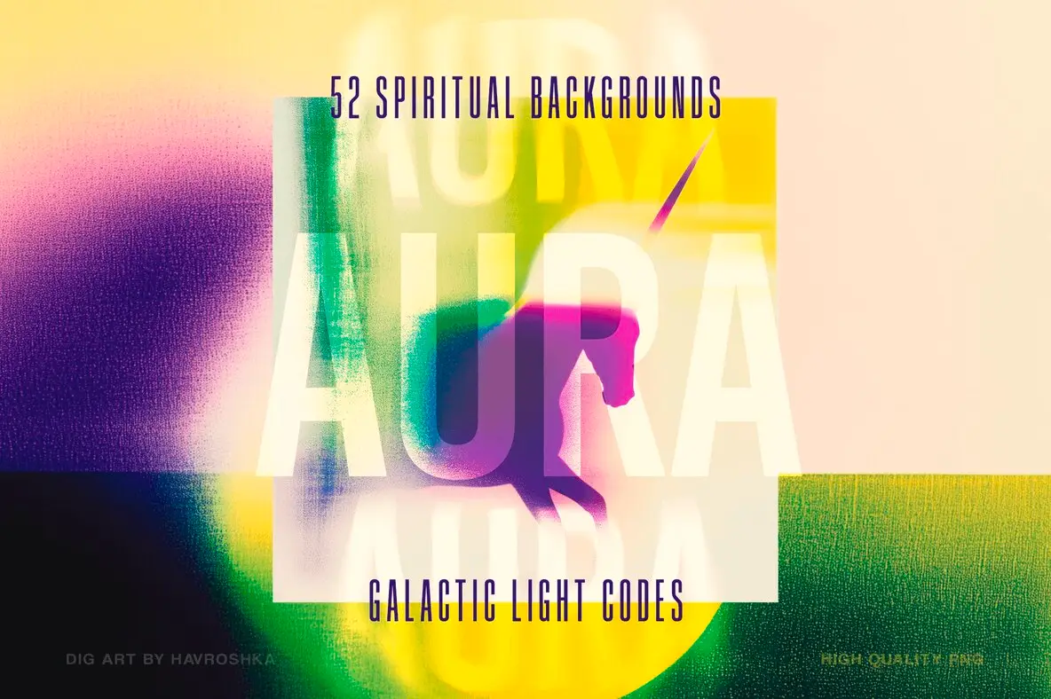 AURA Spiritual Galactic Backgrounds Graphics - YouWorkForThem