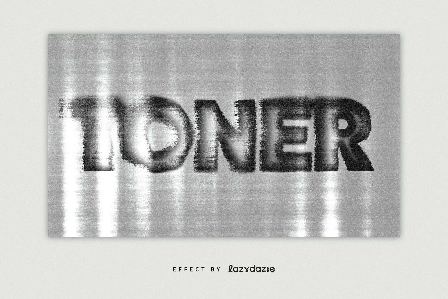 Dirty Scan Text Effect Mockup - YouWorkForThem