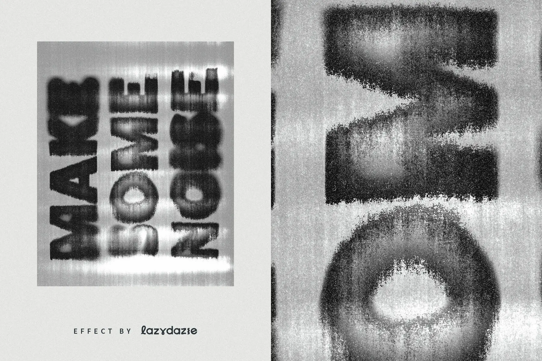 Dirty Scan Text Effect Mockup - YouWorkForThem