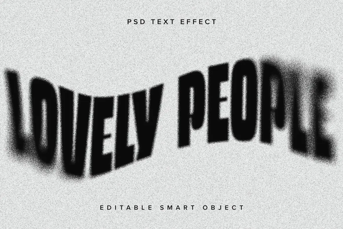 Dissolving Text Effect Mockup - YouWorkForThem
