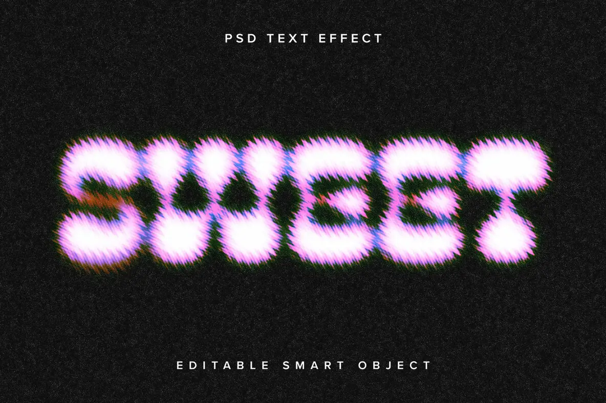 Dissolving Blur Text Effect Mockup - YouWorkForThem