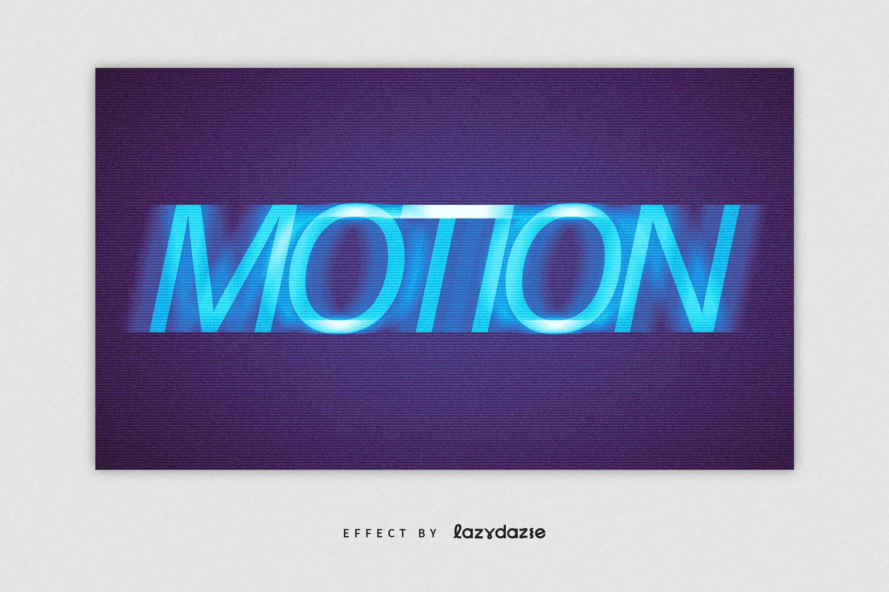 Motion Blur Text Effect Mockup - YouWorkForThem