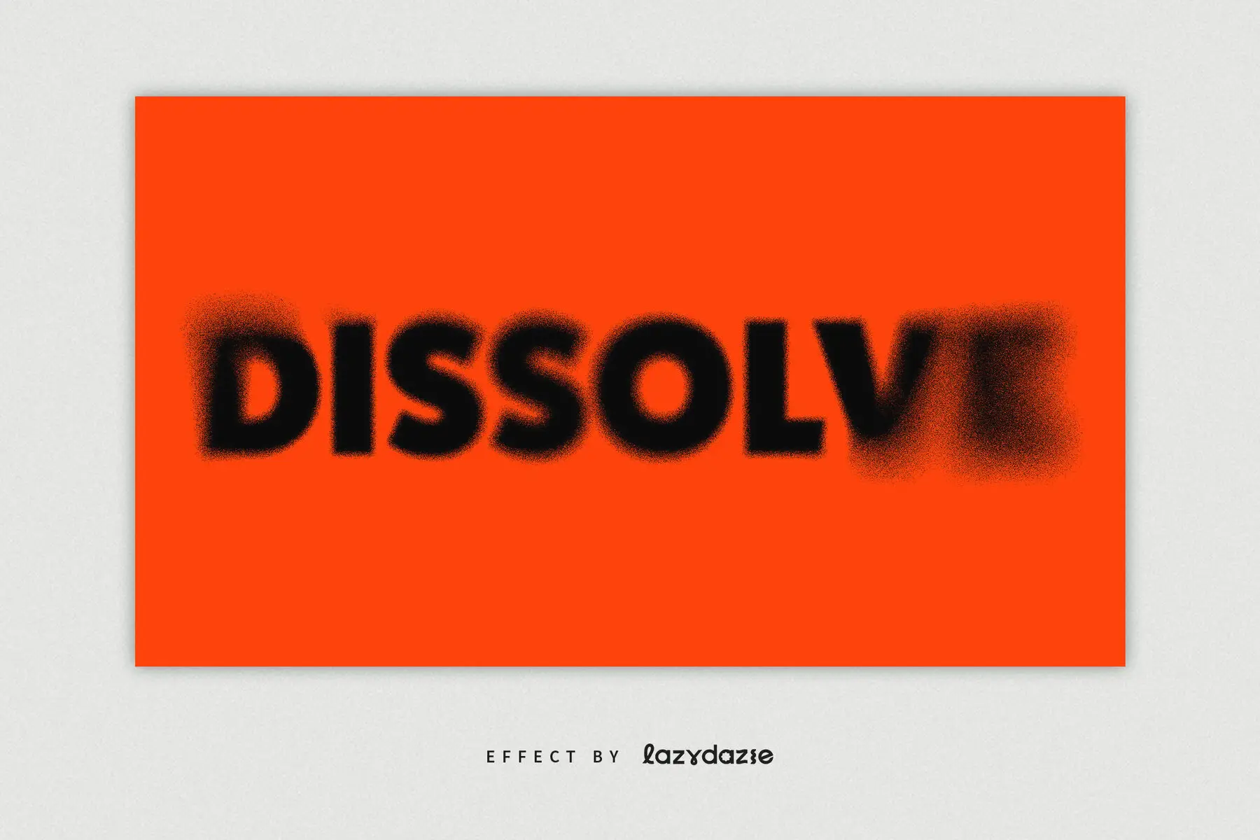 Dissolving Text Effect Mockup - YouWorkForThem
