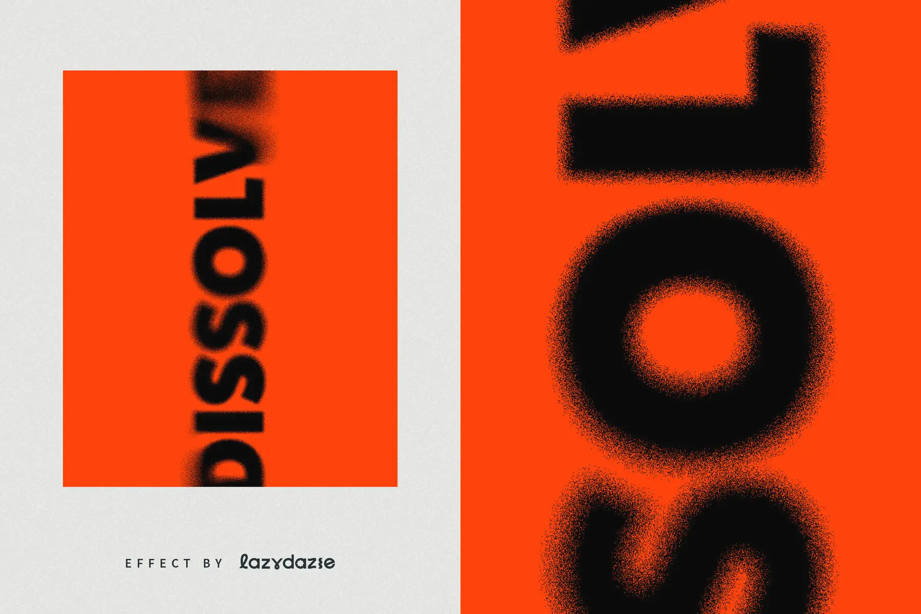 Dissolving Text Effect Mockup - YouWorkForThem