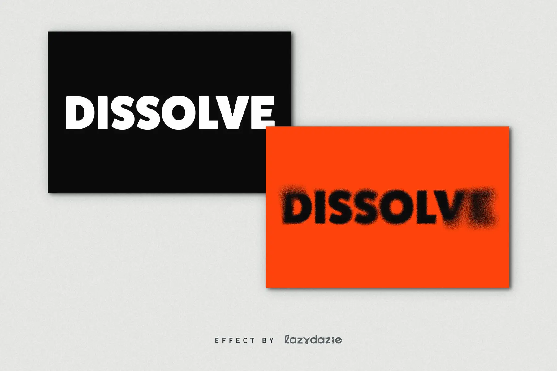 Dissolving Text Effect Mockup - YouWorkForThem