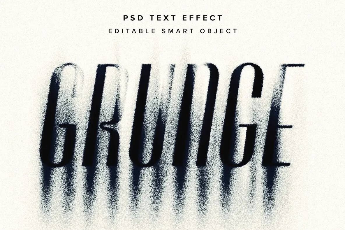 Dissolving Grain Text Effect Mockup - YouWorkForThem