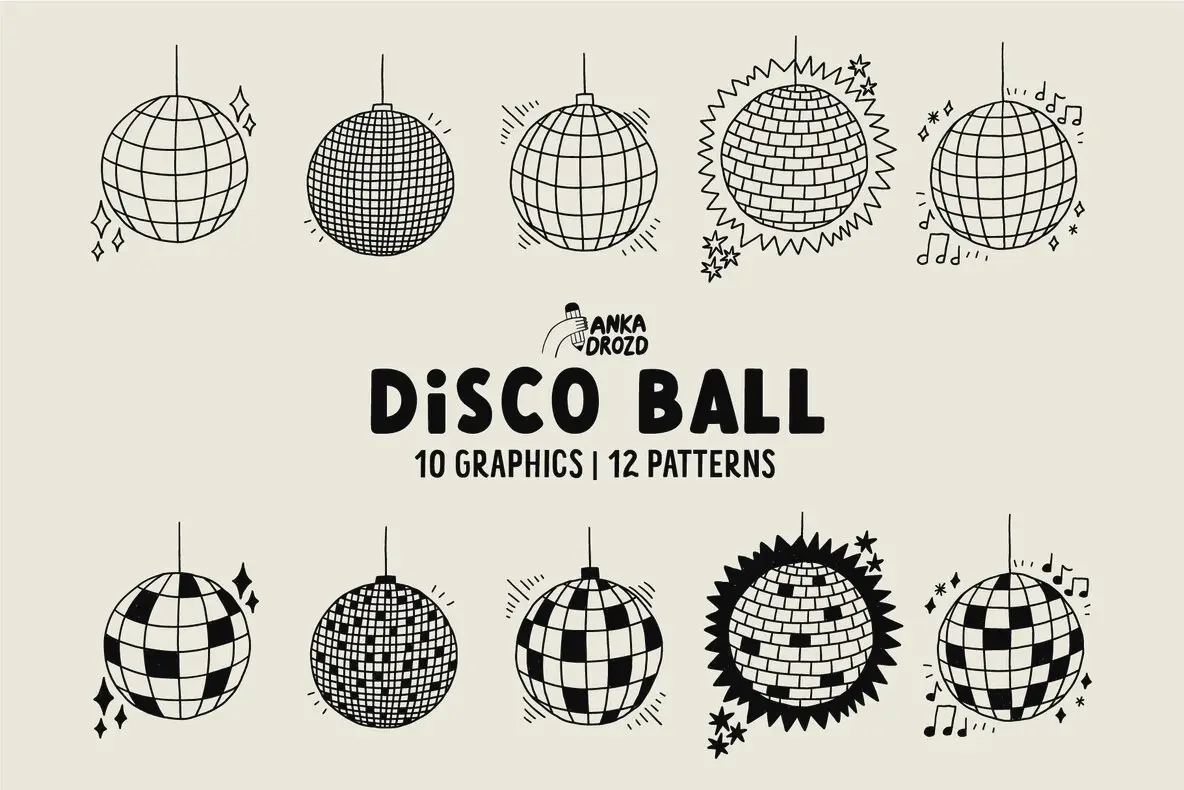 Disco Ball Graphics - YouWorkForThem