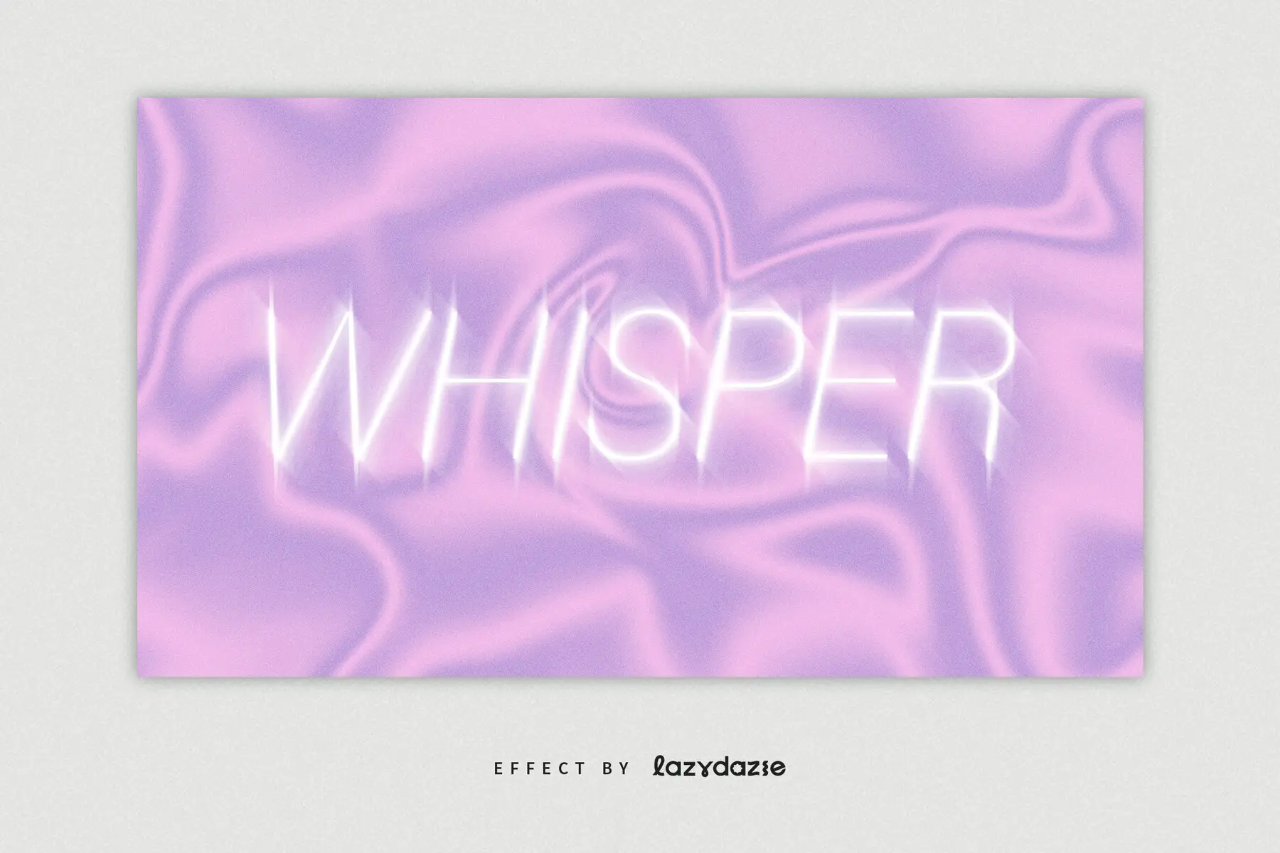 Soft Glowy Text Effect Mockup - YouWorkForThem